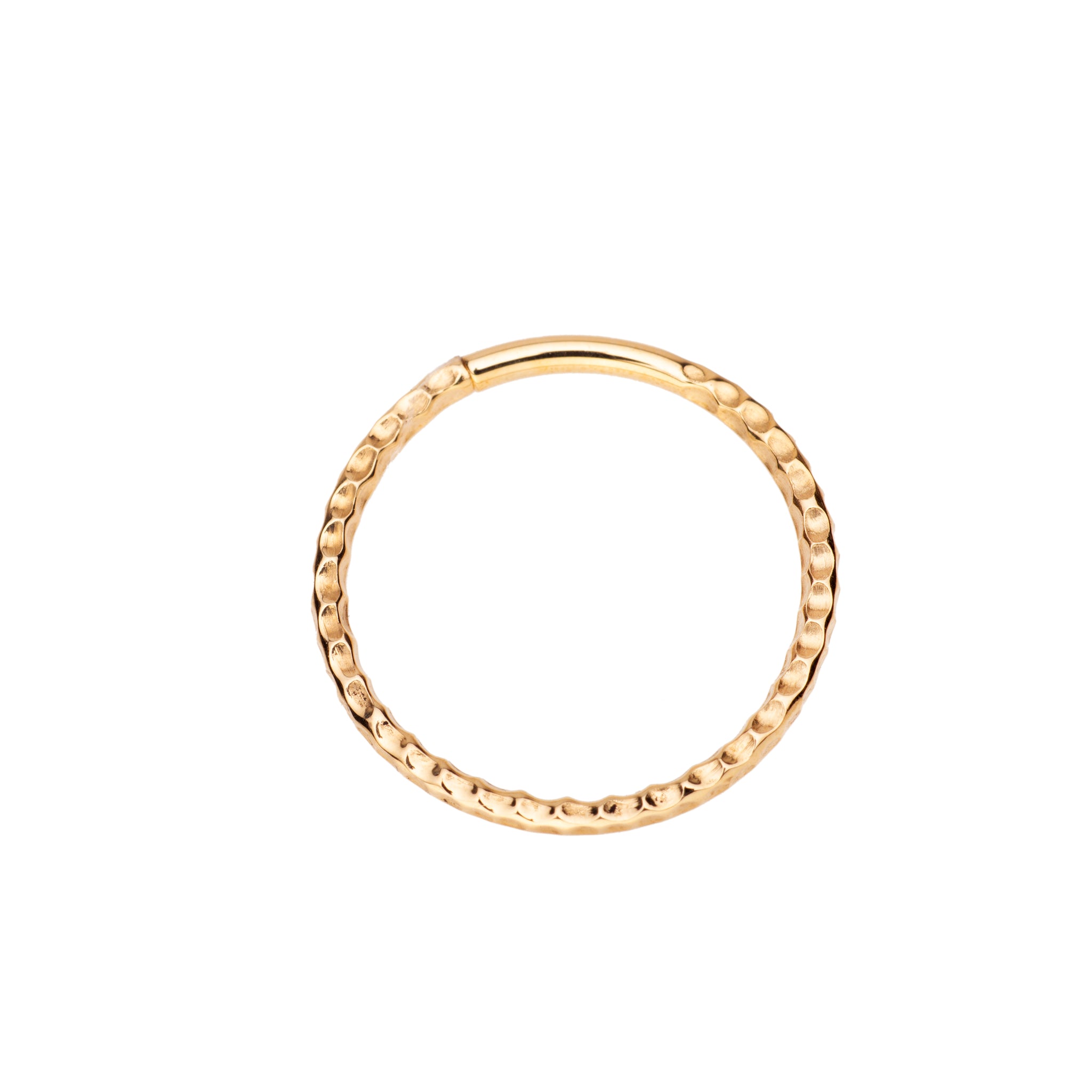 BVLA Hammered Seam Ring – Sacred Gold